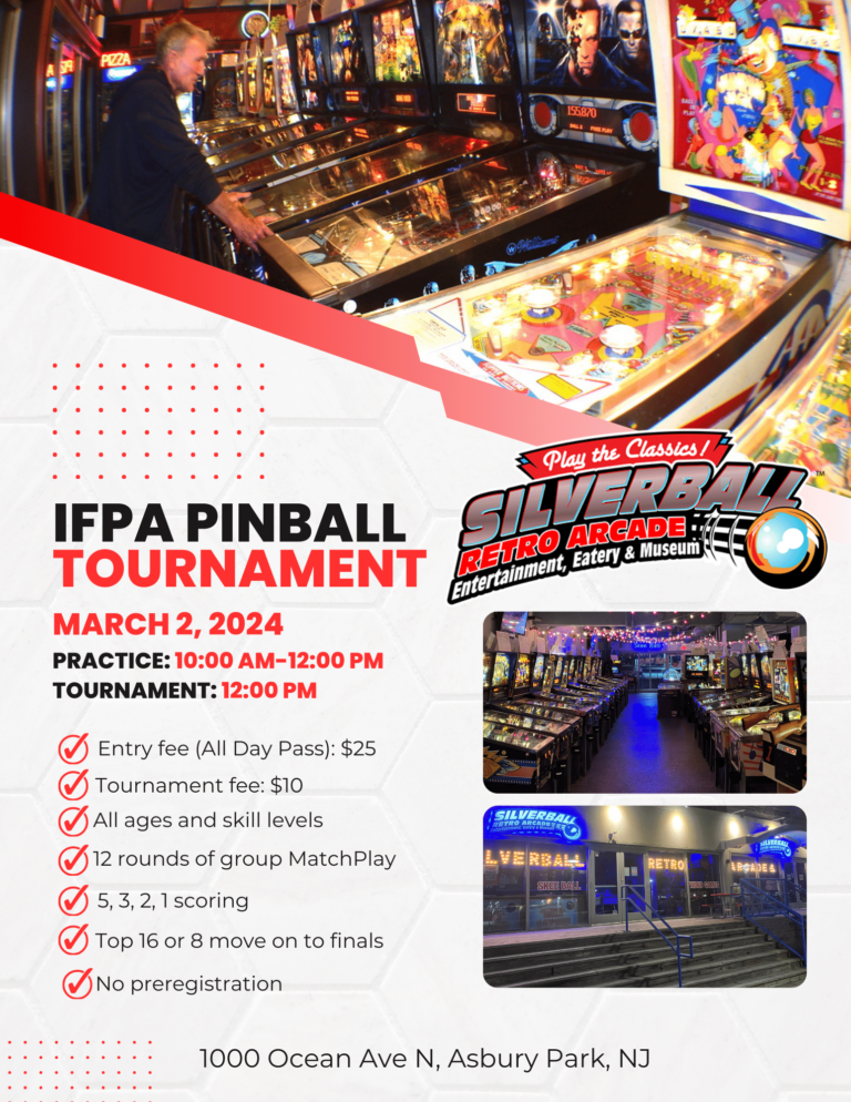 Pinball Tournament - Silverball Retro Arcade - Asbury Park